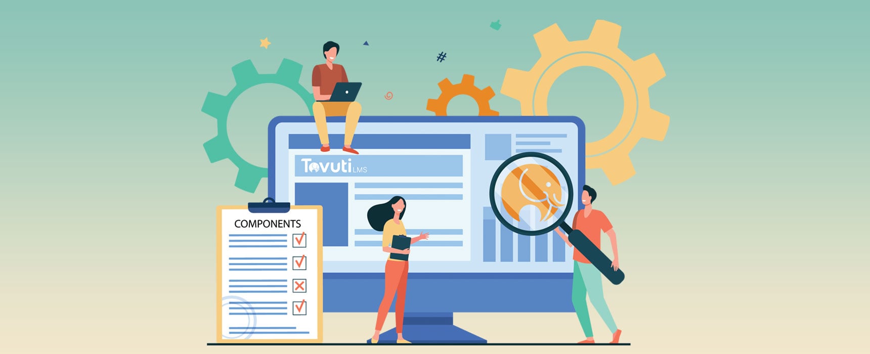 3 critical components of an LMS system